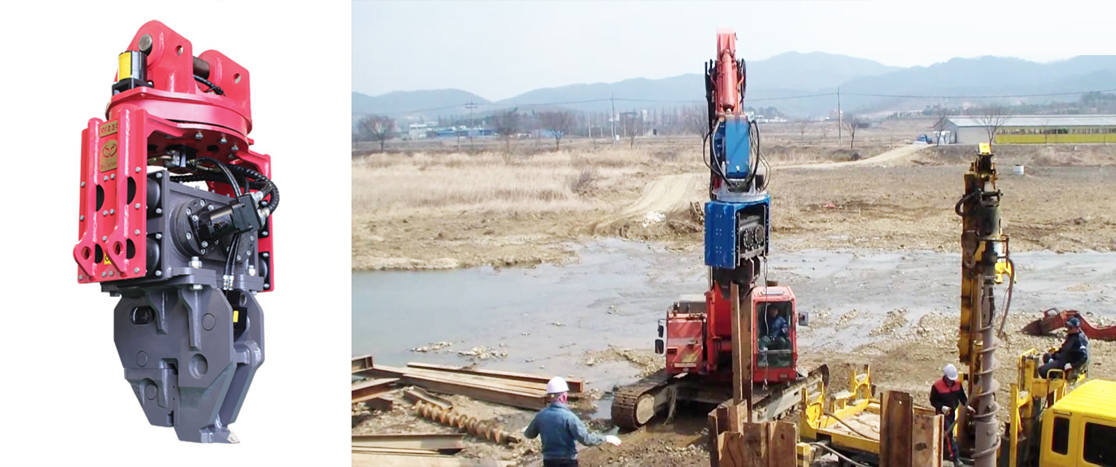 Bullstern vibro ripper compactor l Breaker, Attachment parts, Crane ...